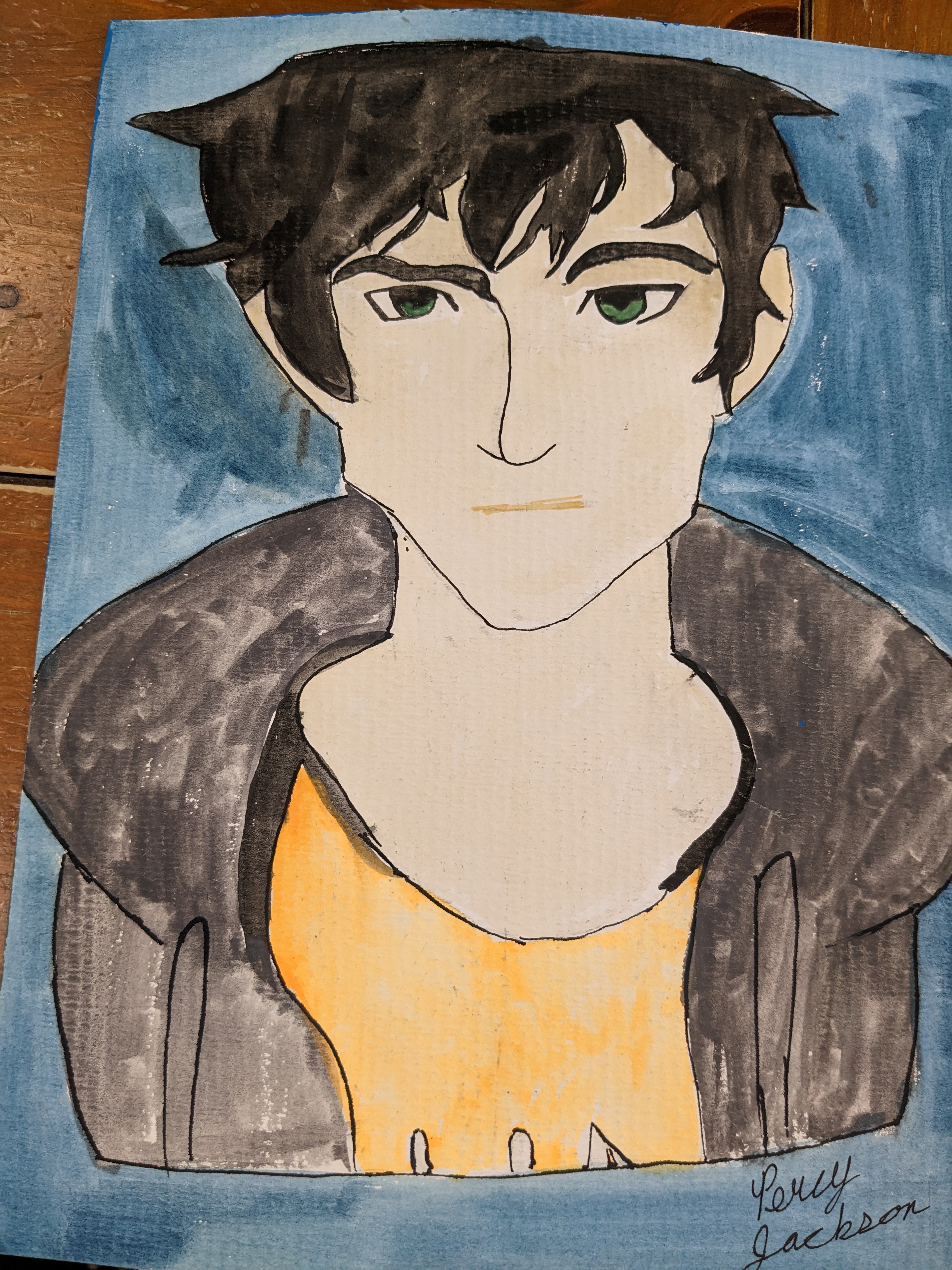 Art Gallery: Portraits of Percy Jackson in Acrylic and Watercolor – The ...